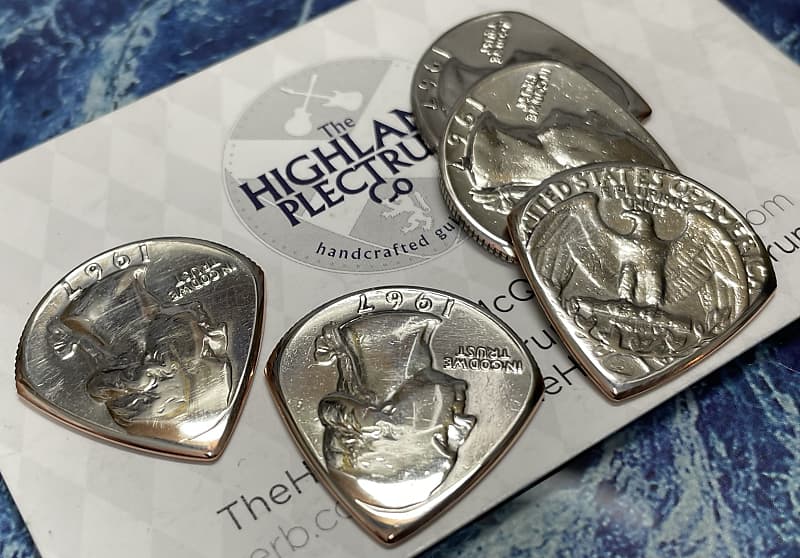 The Highland Plectrum Co. One 1965 USA Quarter Coin | Reverb UK