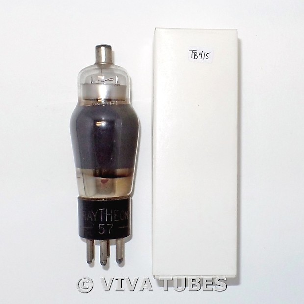 NOS Raytheon USA Type 57 Plate Thimble Get Smoked Glass | Reverb