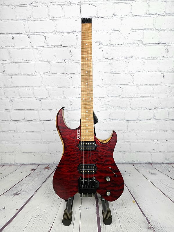 USED Kiesel Vader V6 6 String Quilt High Spec Electric Guitar | Reverb