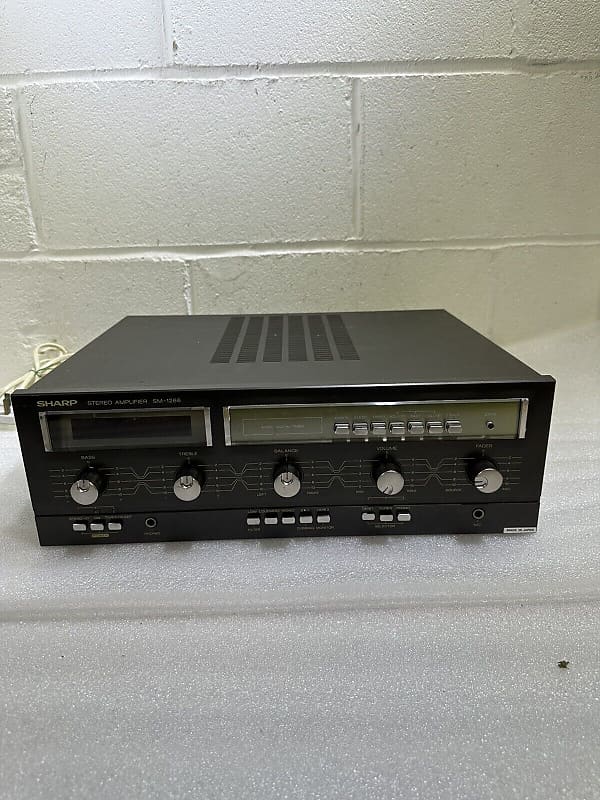 Sharp SM-1266 Black Stereo Amplifier Separate 1979 Spare | Reverb UK
