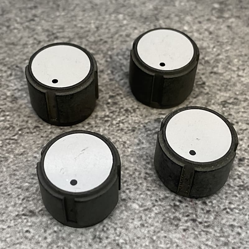 4x Aged Vintage Metal Cap Black NOS New Old Stock Mixer Pedal | Reverb