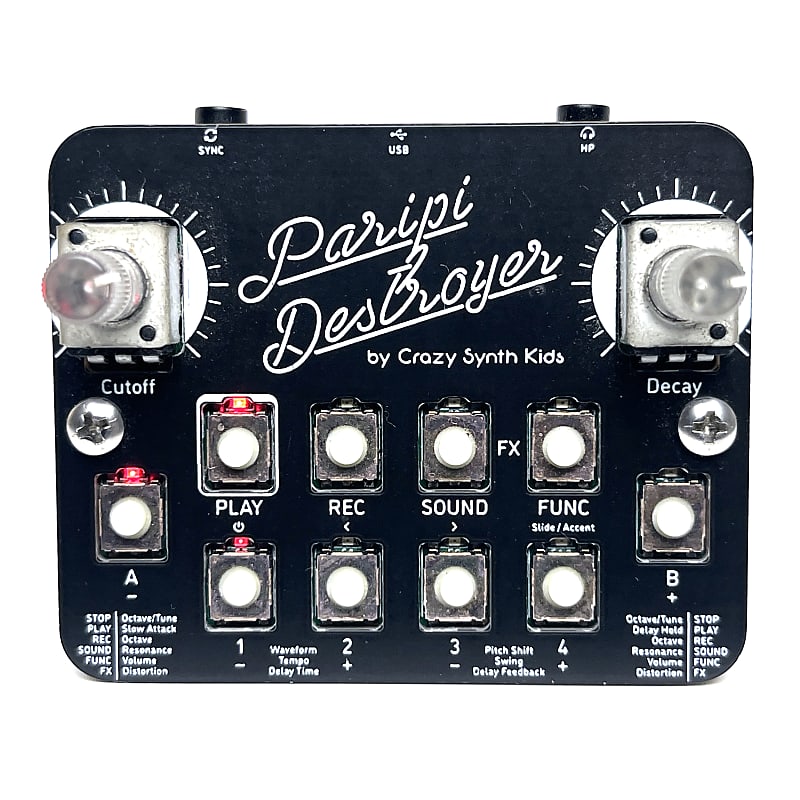 Crazy Synth Kids Paripi Destroyer Extremely Rare Nano Acid | Reverb