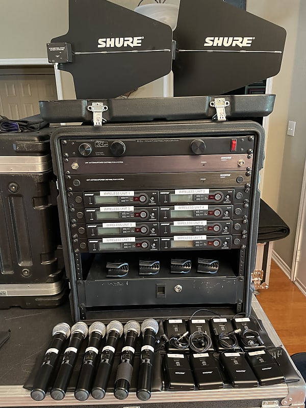 8 Shure SLX Wireless Mic Systems - Full Package | Reverb