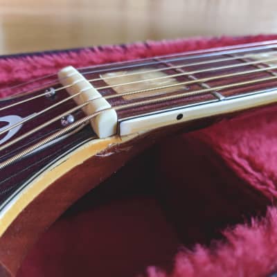 Vintage 1970’s Epiphone FT550 MIJ 3-pc back w/ Hardshell | Reverb