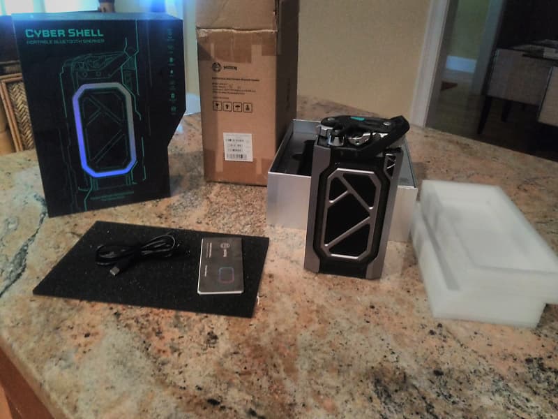 MUZEN CyberShell Portable Bluetooth Speaker w/HD01 Charging | Reverb