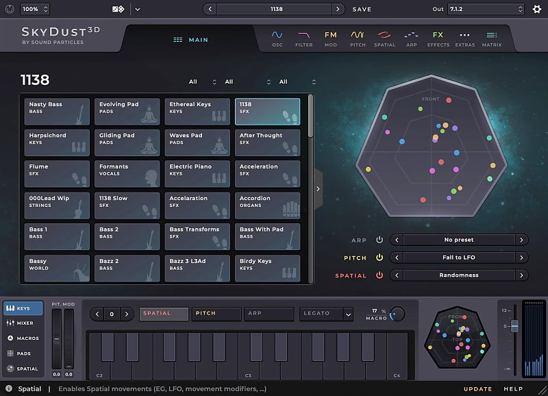 New Sound Particles - SkyDust 3D - Immersive Synth - Plugin | Reverb
