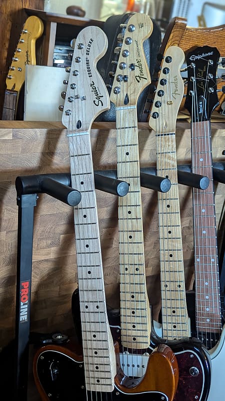 Squier Fender Squier Paranormal Esquire Deluxe NECK & TUNERS | Reverb