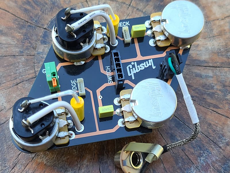 Gibson Les Paul Quick Connect Control Board / Push Pull | Reverb