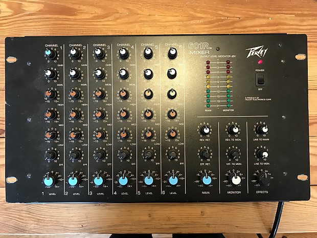 Peavey 601R 6 channel mixer with spring reverb | Reverb UK