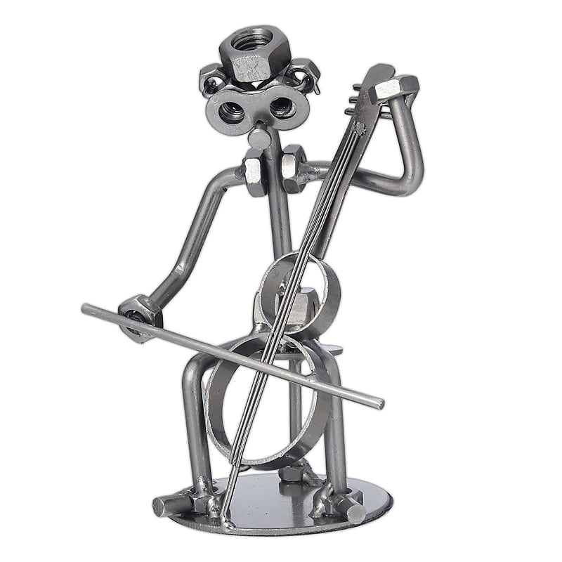 Metal Cello Player Figurine | Reverb