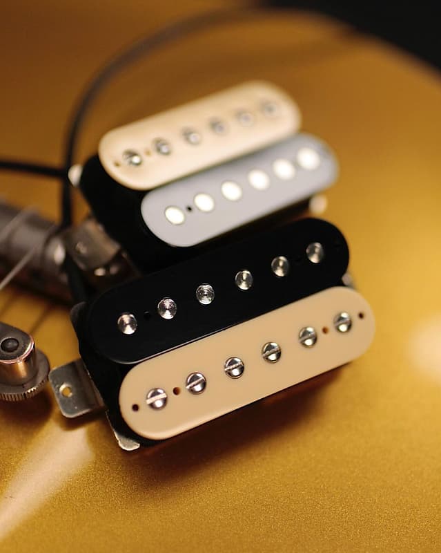 Euphony Pickups "Emerald Vintage" PAF Humbucker set - Zebra | Reverb