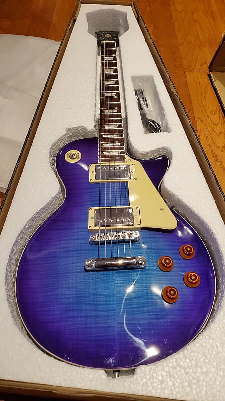 Firefly FFLP Blueberry Burst Maple Top Electric Guitar New in | Reverb