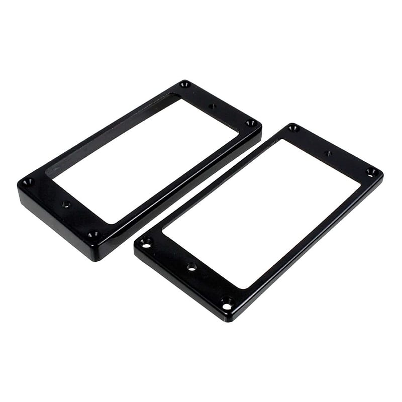 Les Paul Curved Tapered Humbucker Black Pickup Ring Set | Reverb