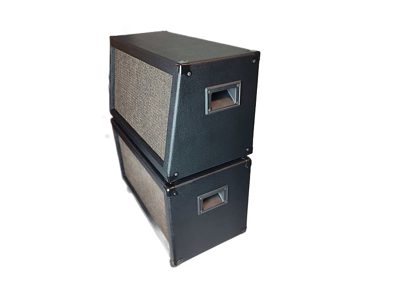 G&A 4X12 MODERN BLACK/ GOLD STACK Unloaded guitar cabinets | Reverb