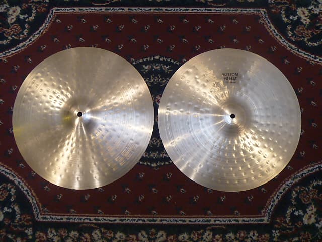 Early 1980's A. Zildjian AMIR 15" hi-hats...extra nice..hard | Reverb