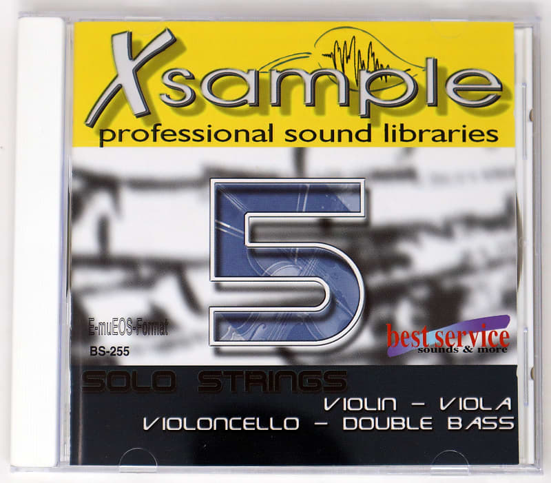 Best Service Xsample Libraries Volume 5 Solo Strings E-MU | Reverb