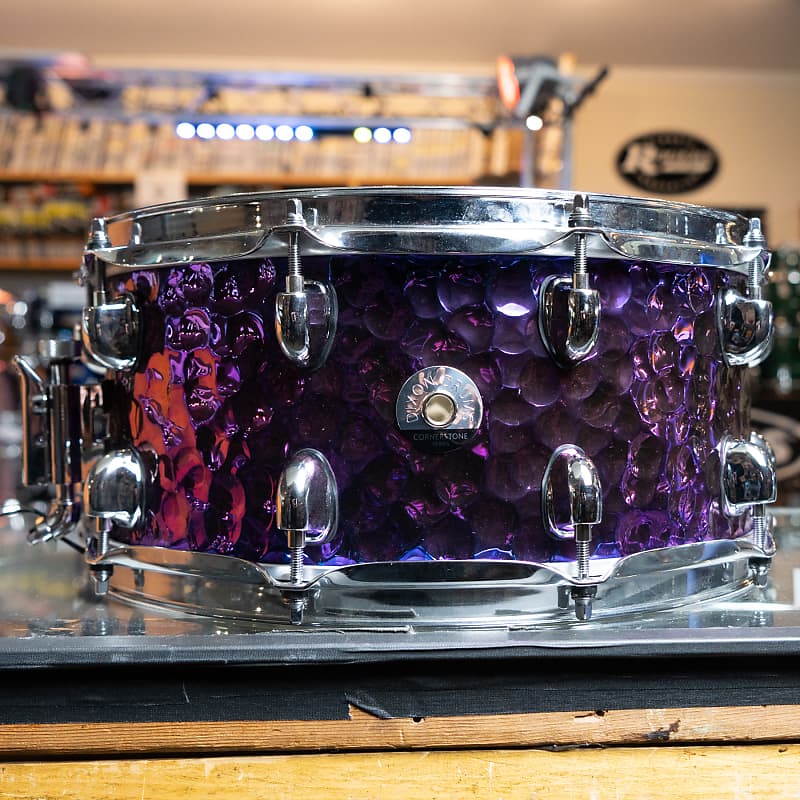 Dixon Steel Hammered Steel Shell Snare Drum - 14x6.5" | Reverb