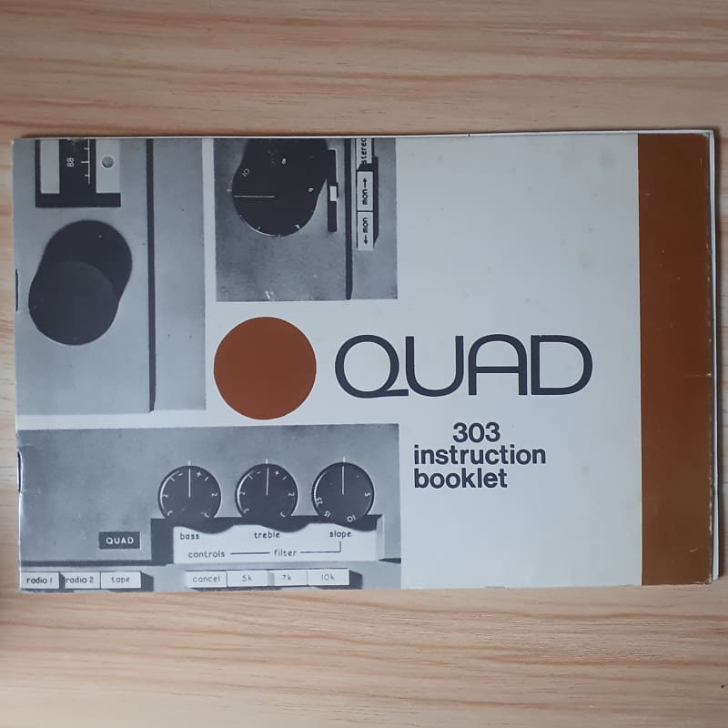 Instruction Booklet for Quad 303 Amplifier 1976 | Reverb