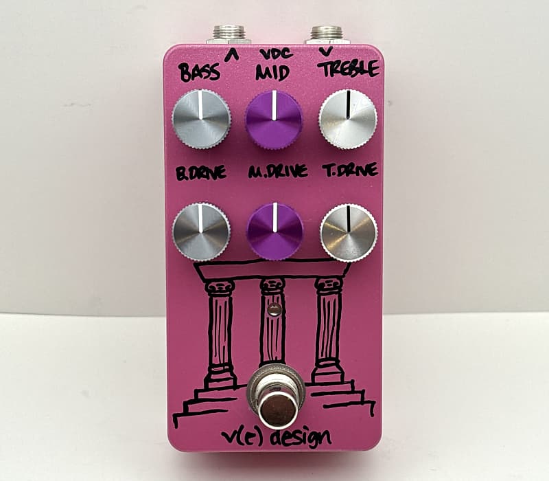 VFE Pedals Triumvirate multiband distortion - Glam Pink | Reverb UK