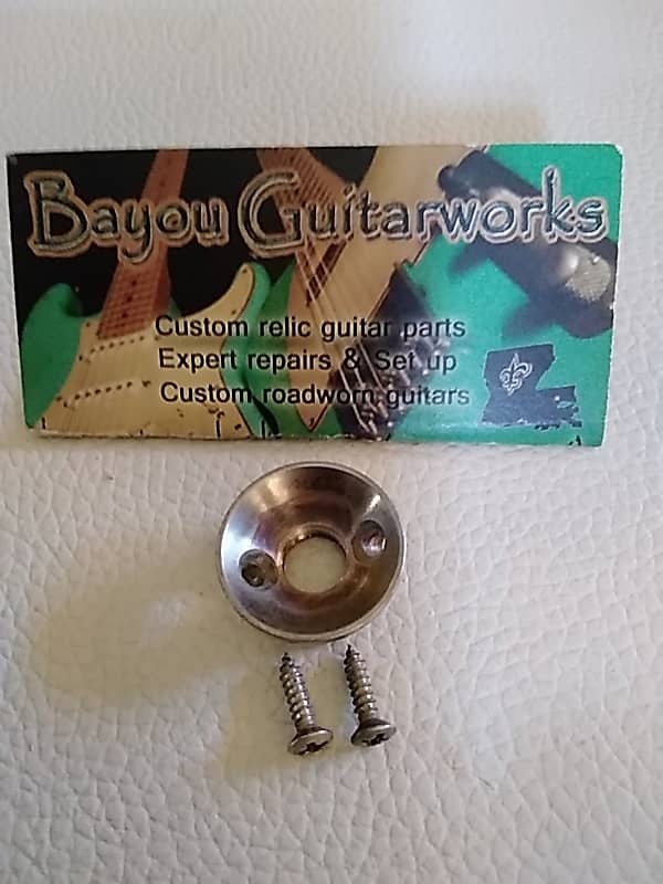 Fender Telecaster electrosocket jack ferrule cup aged relic | Reverb