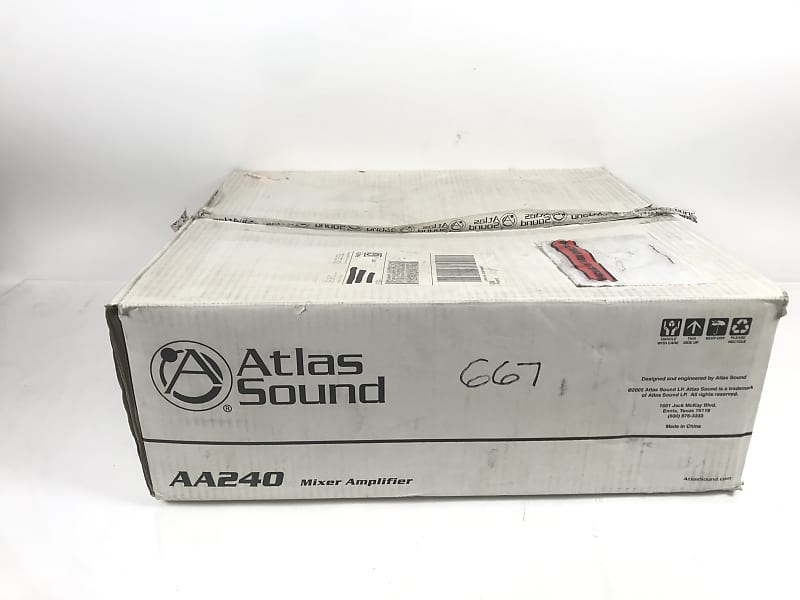 (New) ATLAS SOUND AA240 Mixer Amplifier 240W 6-Channel | Reverb