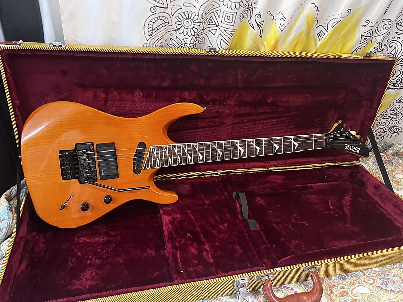 Hamer Californian 27 Fret Electric Guitar EMG Pickups w Case | Reverb