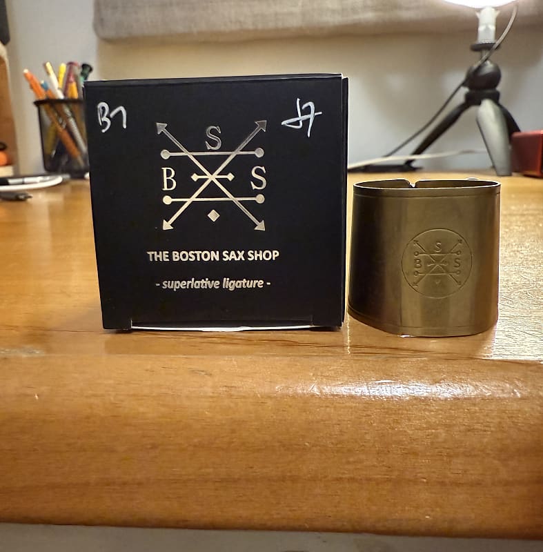 Boston Sax Shop Superlative Ligature 2020's - Tenor, Brass | Reverb