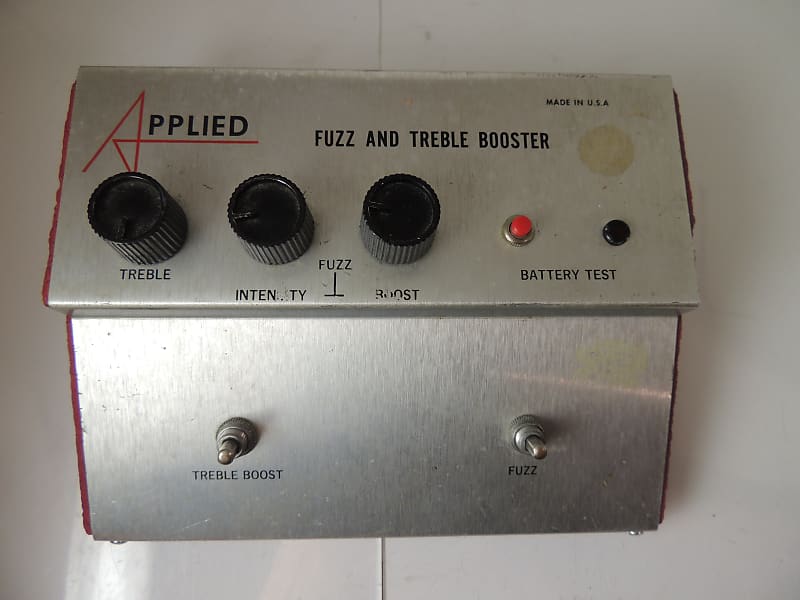 RARE Applied Fuzz and Treble Booster Boost Effects Pedal | Reverb