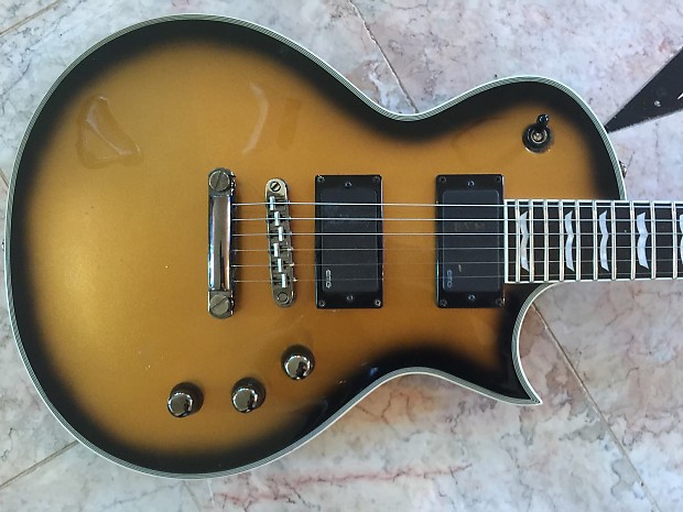ESP LTD EC 1000 De Luxe Gold Sunburst | Reverb