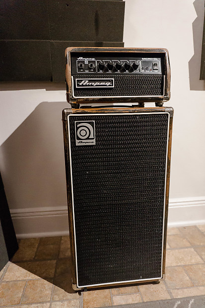 Ampeg Micro-CL 100w Bass Amp Stack 2015 Natural | Reverb