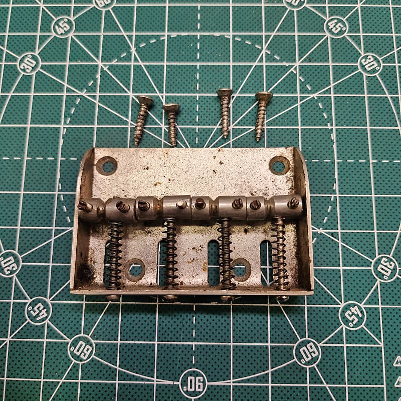 Gibson Grabber Bridge 1970's - Nickel | Reverb