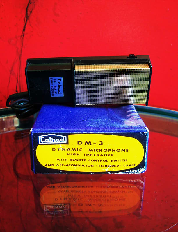 Vintage 1970's Calrad DM3 dynamic omni-directional microphone | Reverb