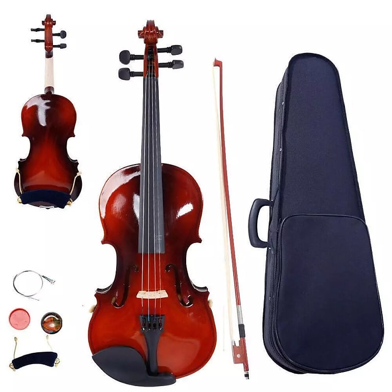 3/4 Size Maple Wood Natural Acoustic Violin Fiddle 9-11 Years | Reverb