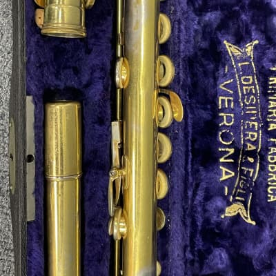 Extremely Rare Antique Gold Flute by L. Decidera Verona Italy | Reverb