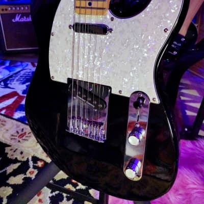 Alvarez AE10 Telecaster Guitar Alder/Maple 1995 Gloss Black | Reverb