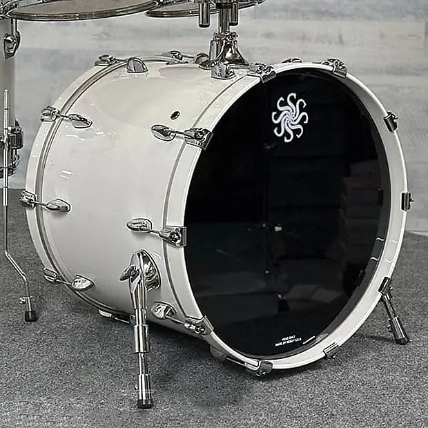 Sakae Evolved Maple Bass Drum 22x18 Pearl White | Reverb