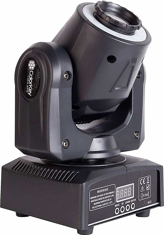 ColorKey Mover Halo Spot Moving Head Light with RGB LED Halo | Reverb
