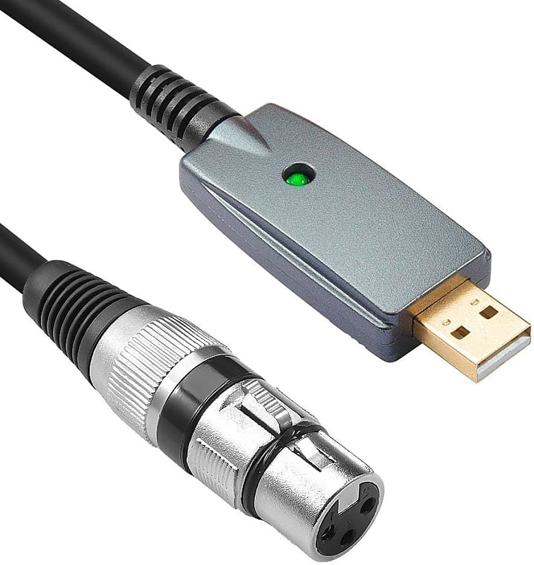 USB Microphone Cable,XLR Female to USB Mic Link Converter | Reverb