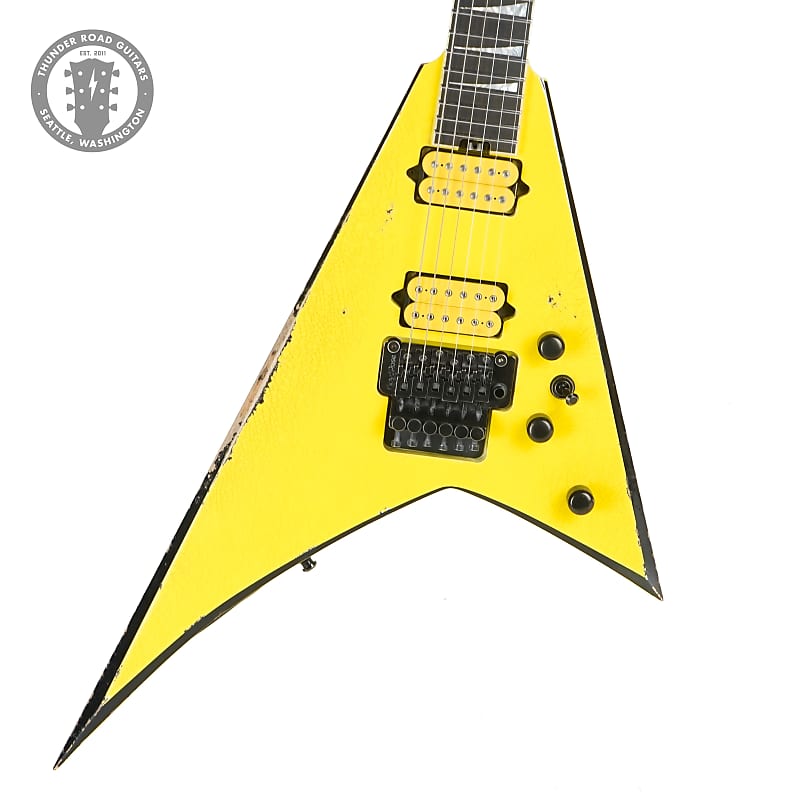 New Jackson Custom Shop Rhoads RR Nitro Relic Graffiti Yellow | Reverb