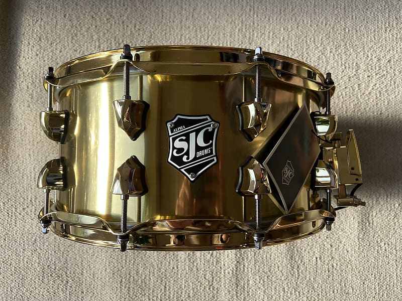 SJC Alpha Brass Snare Drum 14 x 6.5 | Reverb