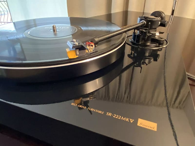 Sansui SR-222 MK V 1986-1988 - Pianolack schwarz revidiert | Reverb