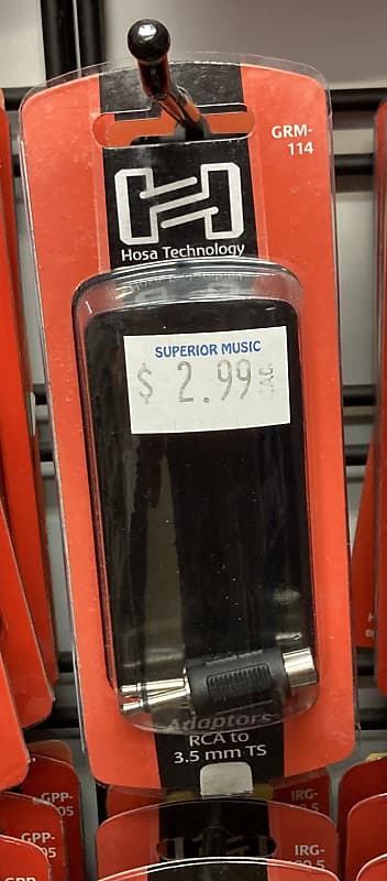 Hosa GRM-114 2023 - RCA TO 3.5mm TS | Reverb