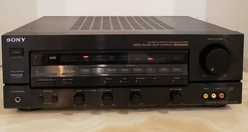Sony TA-AV601 Integrated A/V Amplifier with Remote and Manual | Reverb