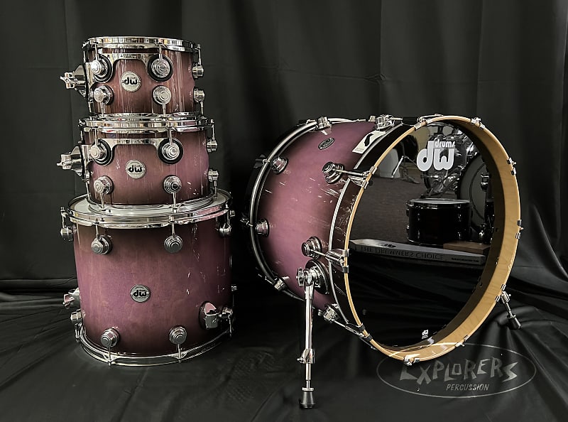 DW Drum Workshop Collectors Custom Drum Set in ultraviolet to | Reverb