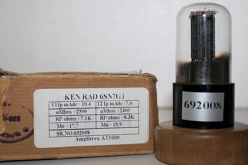 JAN 6SN7GT VT231 KENRAD Mil Grade made In U.S.A amplitrex | Reverb