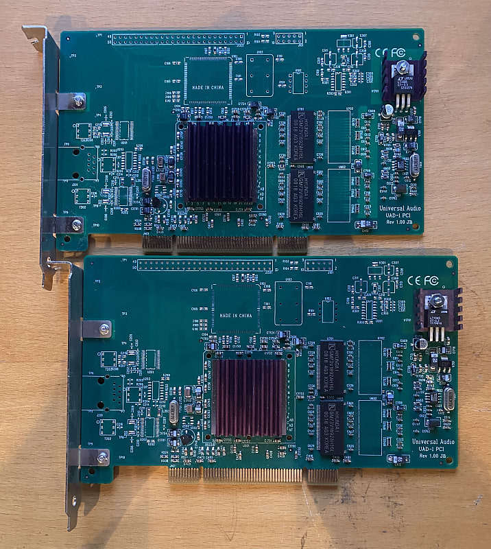 Two Universal Audio Uad 1 Pci Audio Interface Cards Tested Reverb