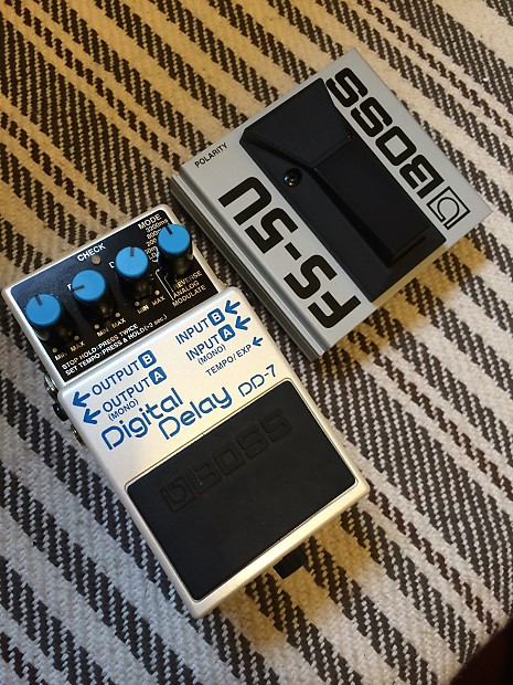 Boss DD-7 Digital Delay with Boss FS-5U Tap Tempo MINT! | Reverb