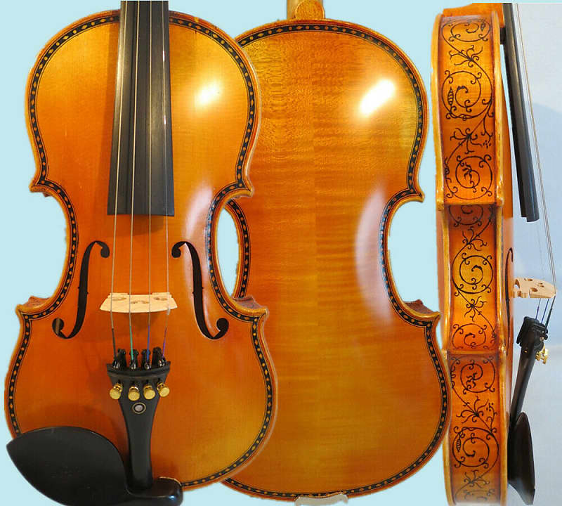 Strad style SONG master inlay violin 4/4,hand made,huge and | Reverb