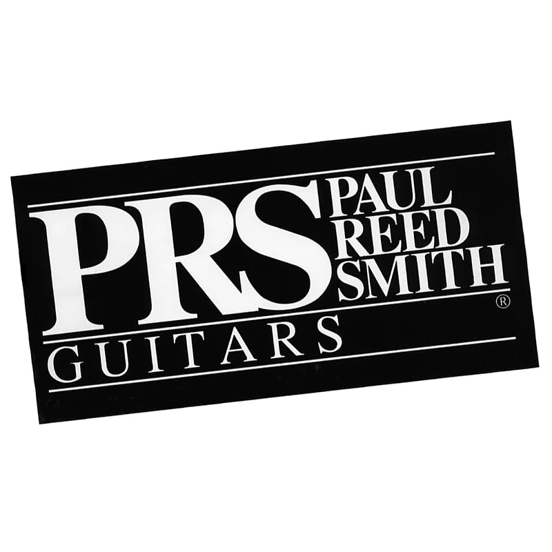 Paul Reed Smith Block Logo Sticker (Black) | Reverb