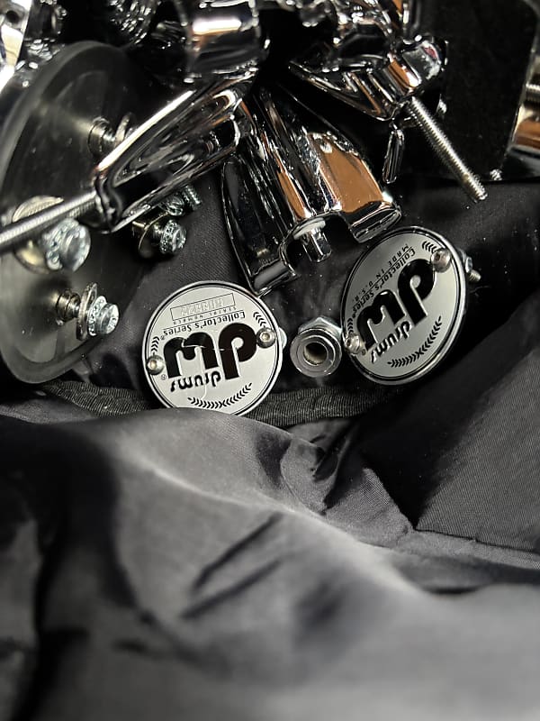 DW Collectors Chrome hardware lugs bass drum spurs badges | Reverb